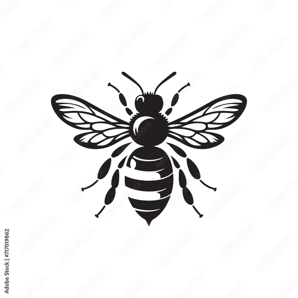 Ethereal Pollination: A Gallery of Honey Bee Silhouettes Celebrating ...