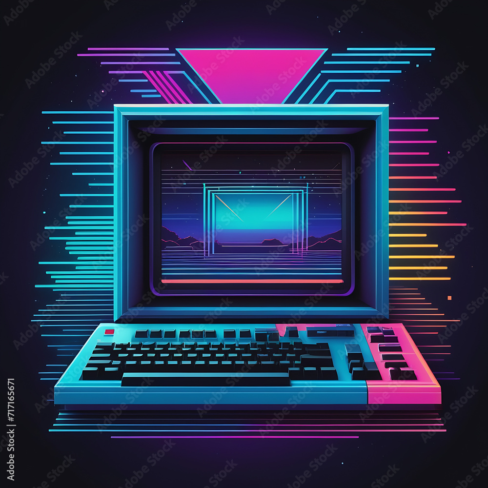 laptop computer. New illustrations that represent the unique era of the ...