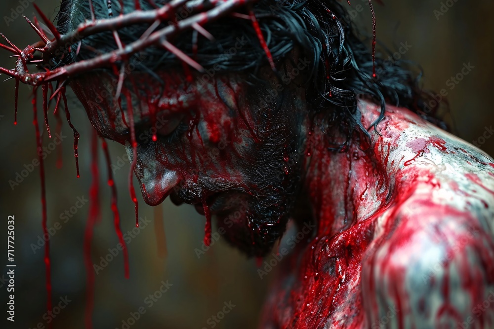 Bloody Jesus: A Passionate Portrayal of the Last Supper Generative AI ...