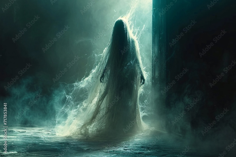 Ghostly Figure Emerges from the Shadows: A Hauntingly Beautiful Moment ...