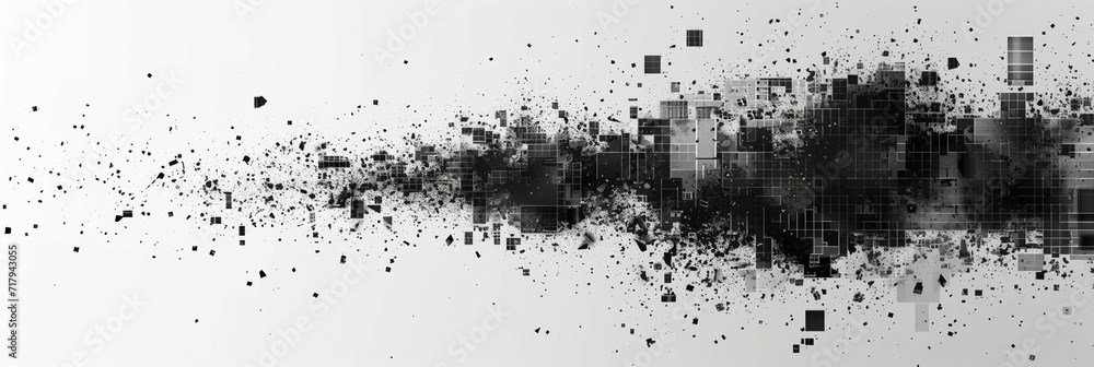 "Exploding Pixels" emerges as a contemporary masterpiece, employing ...