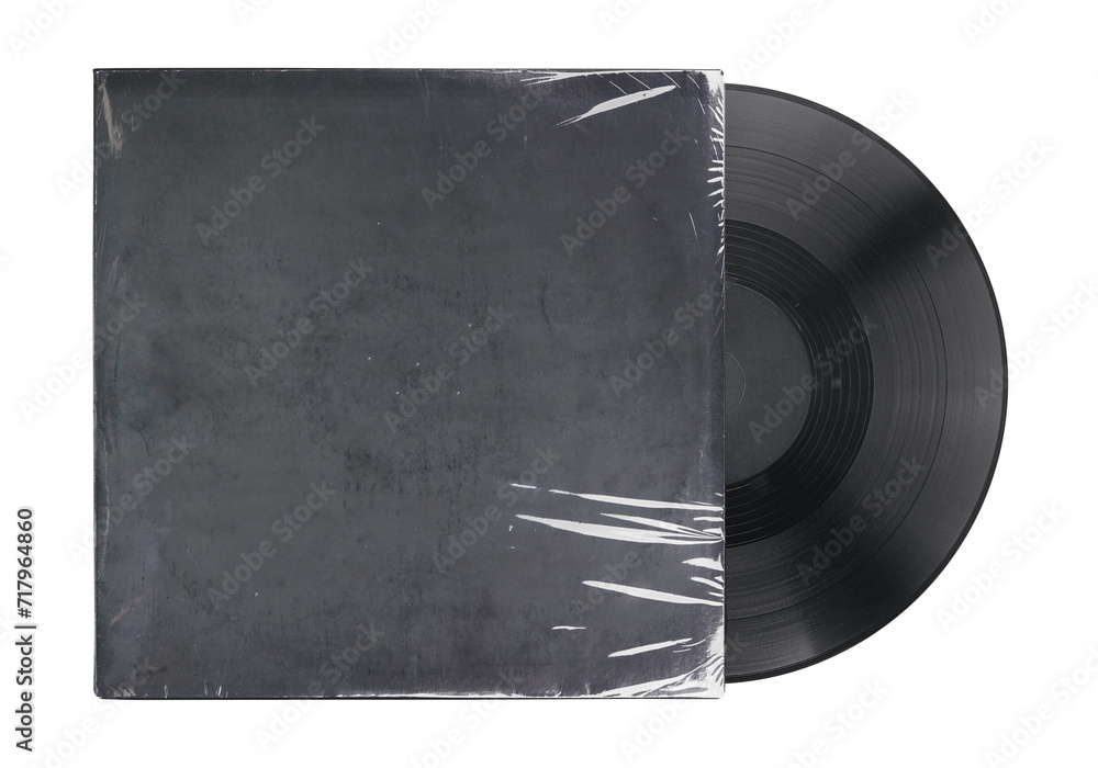 Vinyl Record Album EP Cover Texture Mockup. Realistic paper overlay ...