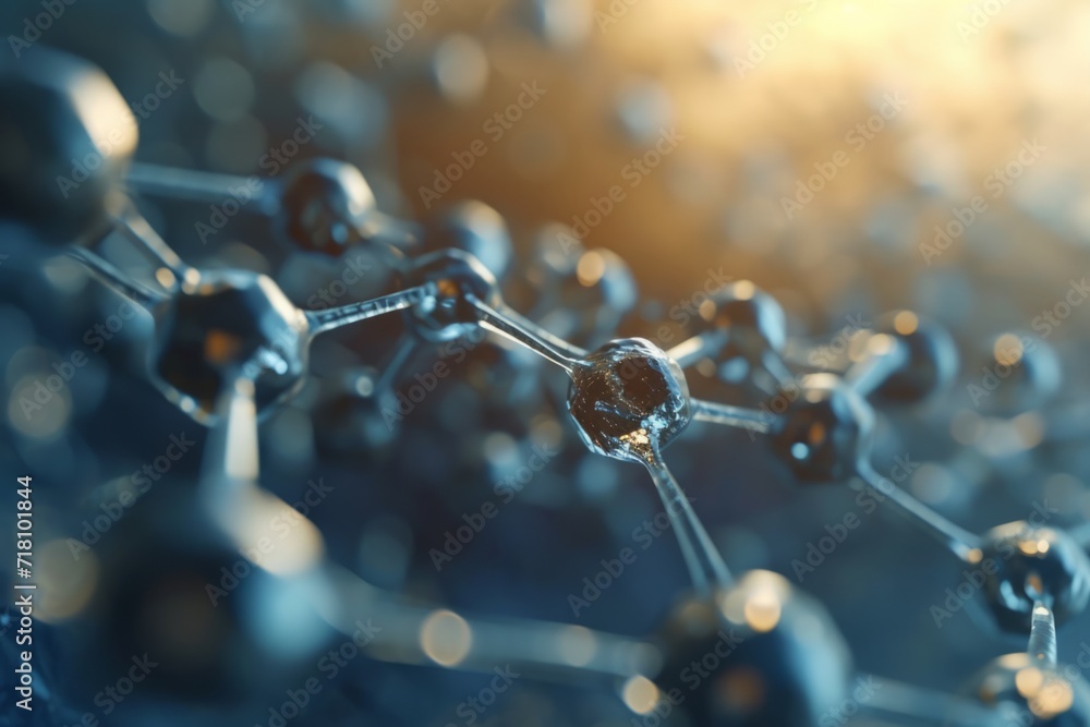 Atoms molecules magnification microscope atom particles hydrogen bonds ...