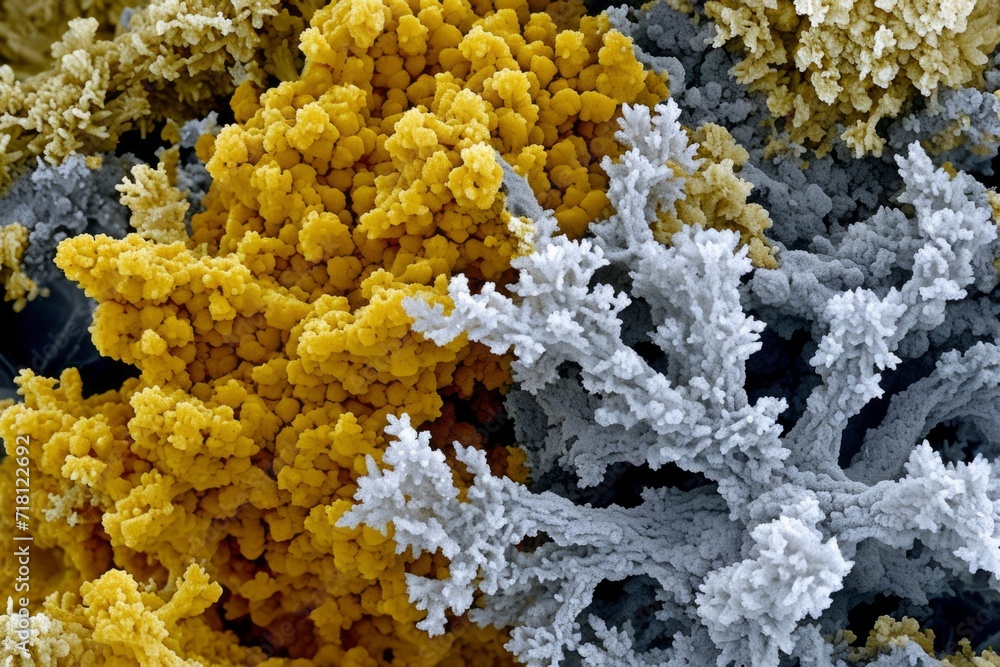 Protein atomic scale micro particles dna dnr atoms microscope molecular ...