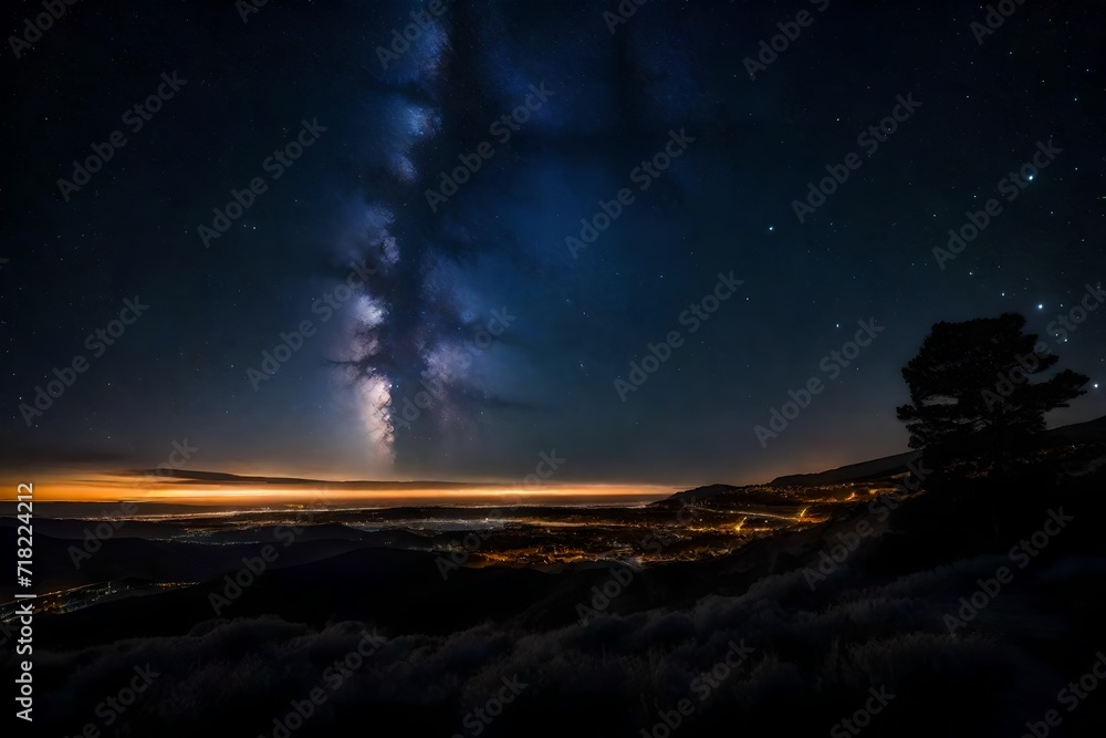 As darkness took hold, the sky transformed into a canvas of stars ...