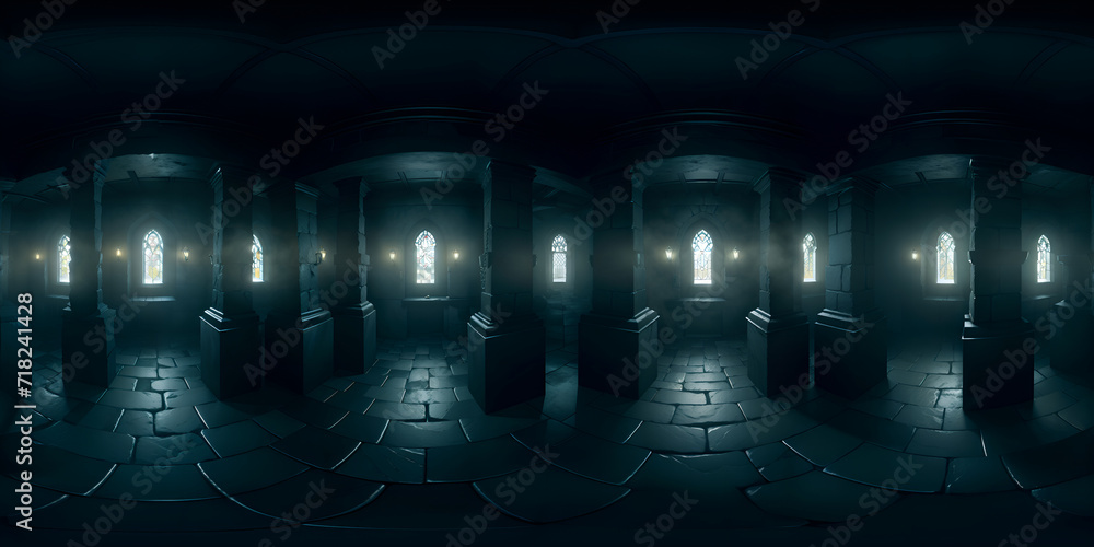 Ilustración de Stock Full 360 degrees seamless spherical panorama HDRI ...