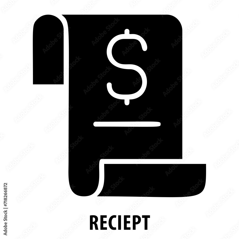 Receipt, invoice, financial, receipt icon, payment, transaction ...