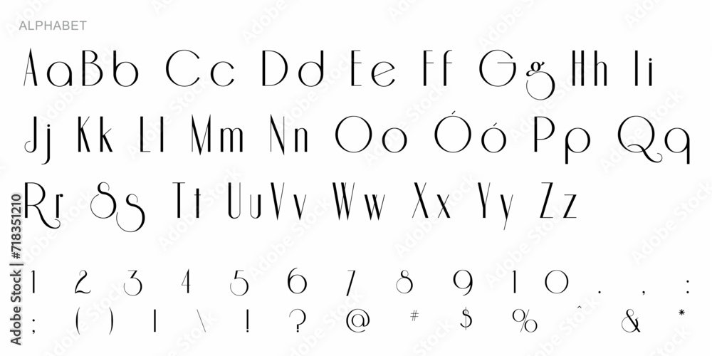Alphabet Split Monogram, Split Letter Monogram, Alphabet Frame Font ...
