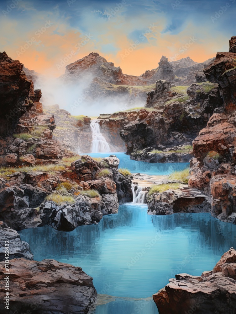 Volcanic Thermal Baths: Captivating Icelandic Geothermal Springs Nature ...