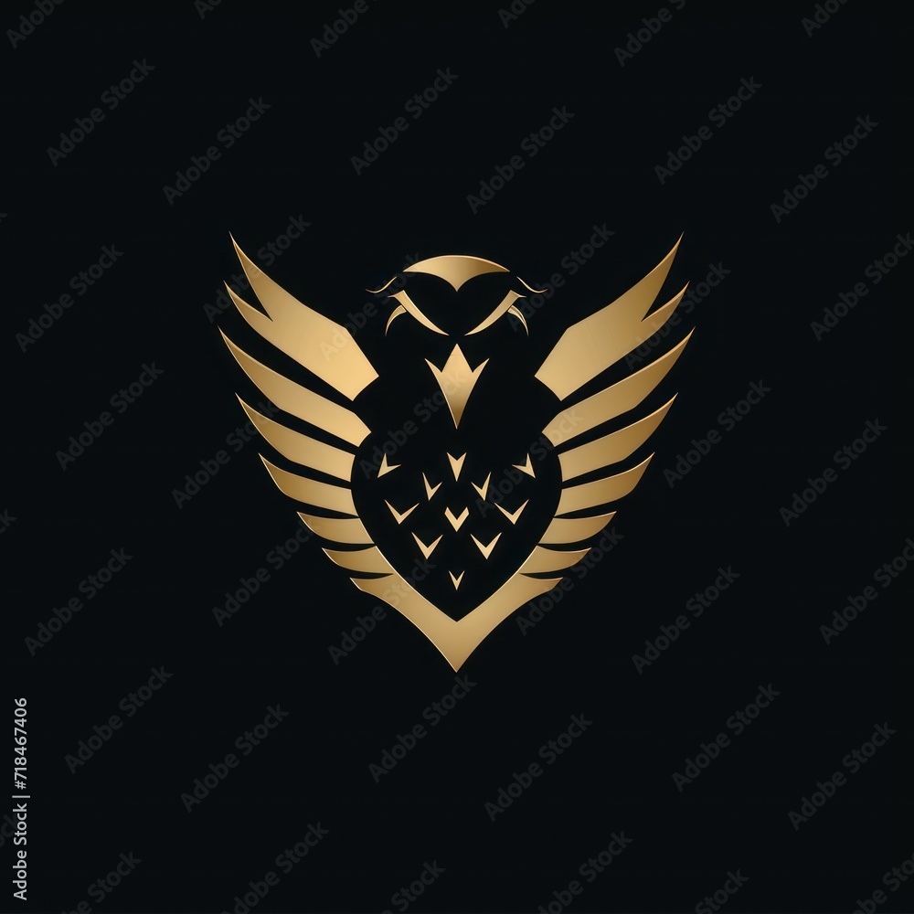 The gold eagle logo, with its defense elements, radiates a sense of ...