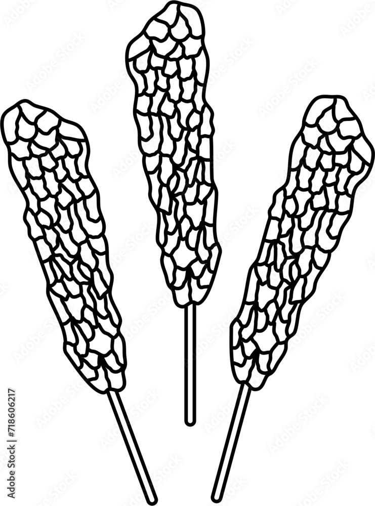 Rock candy outline illustration vector Stock Vector | Adobe Stock