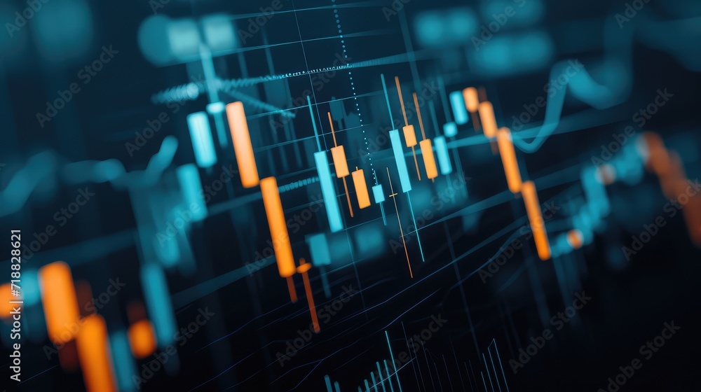 Stock color trading charts Stock Photo | Adobe Stock