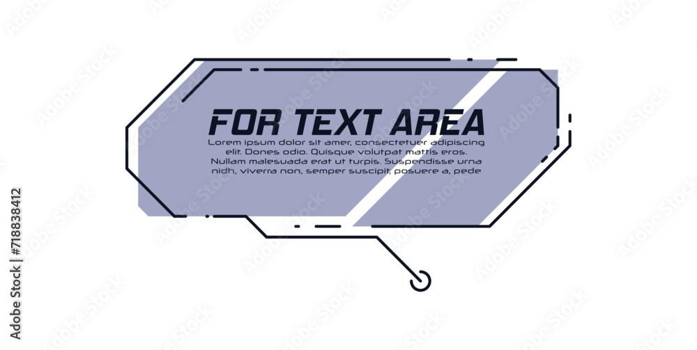 Vector de Stock Vector sets digital callouts layout template ...