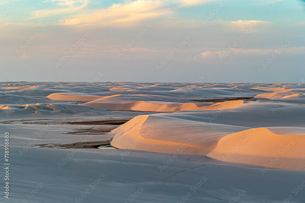 scenic desert dune landscape Lencois Maranhenses National Park - Parque ...
