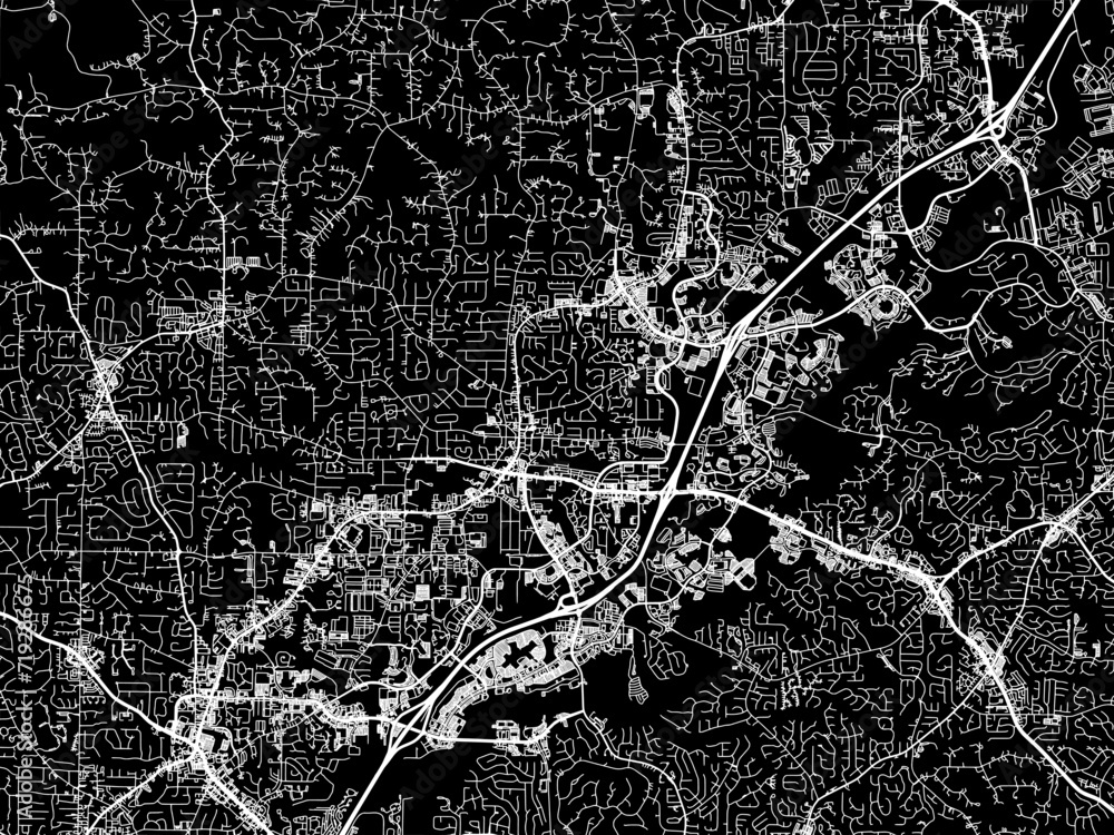 Vector road map of the city of Alpharetta Georgia in the United States ...