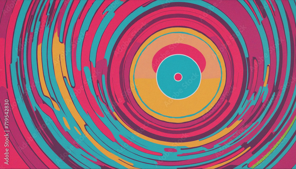 Ilustración de Stock Retro Striped Designs and Posters featuring 70s ...