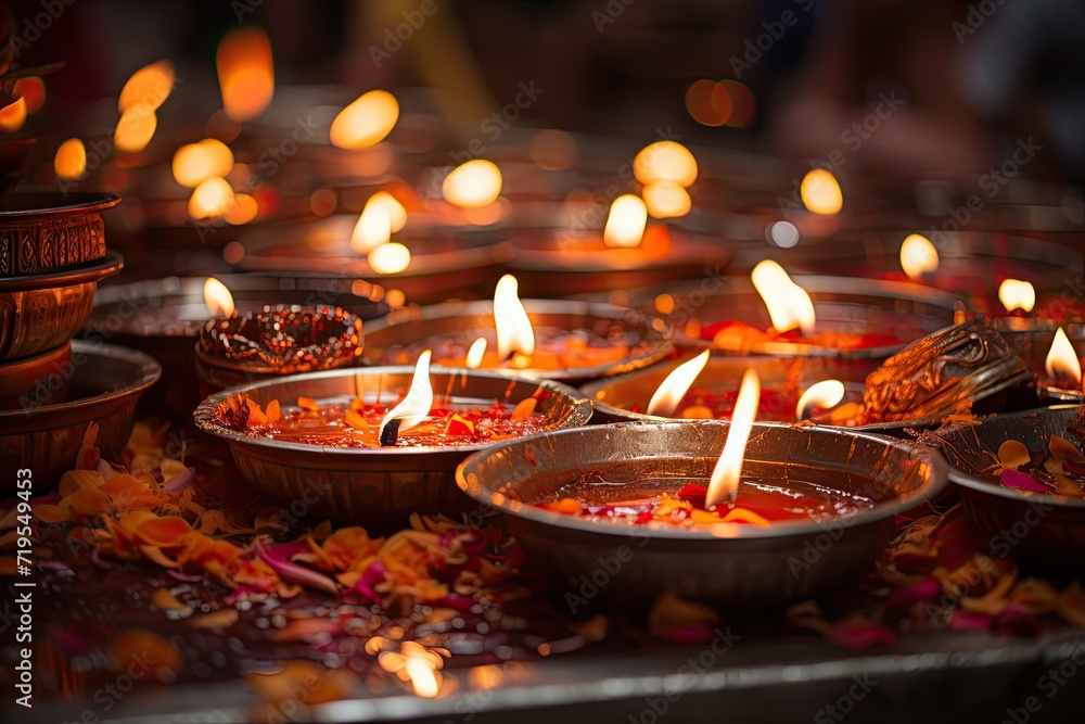 Hindu ceremony on the edge of the ganges: colors, traditions and union ...