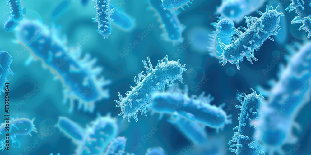 Ilustración de Stock Lactic Acid Bacteria Genome Database. Light blue ...