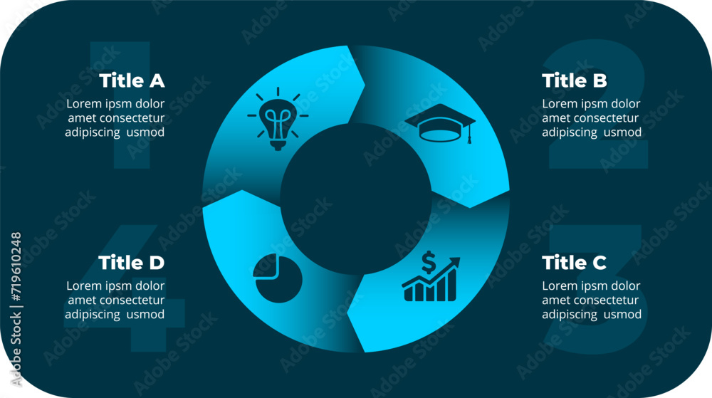 Circle arrows diagram. Cycle infographic. PowerPoint presentation ...