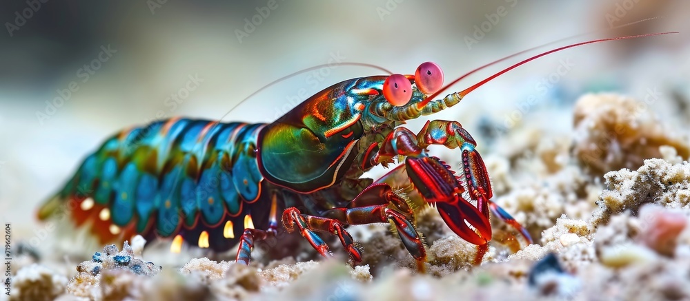 Peacock mantis shrimp painted mantis shrimp clown mantis shrimp or ...