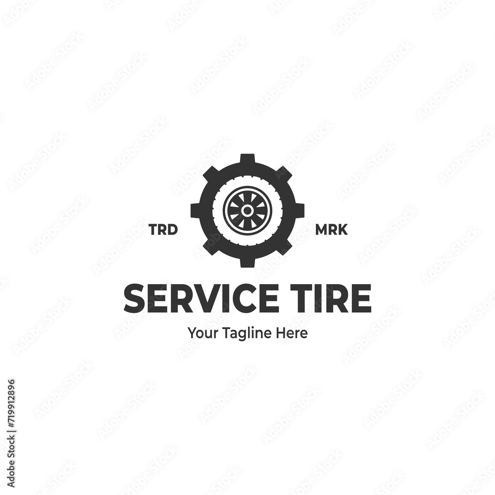 Tire service logo, suitable for your business logo which specifically ...