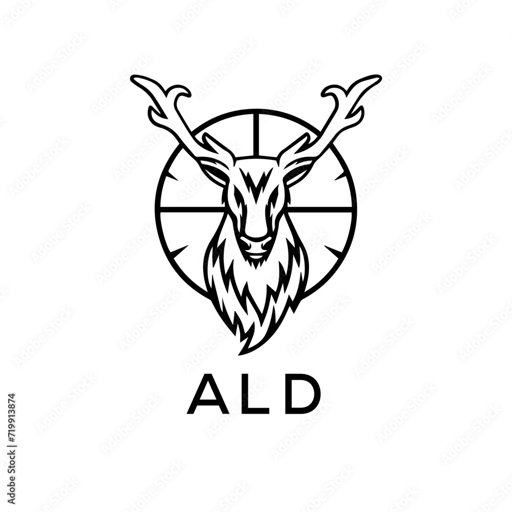 ALD logo design template vector. ALD Business abstract connection ...