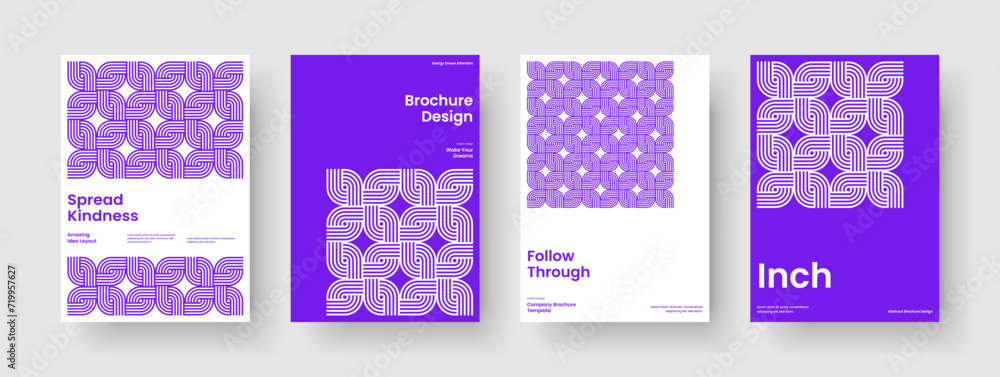 Image vectorielle Stock Modern Flyer Template. Abstract Poster Layout ...