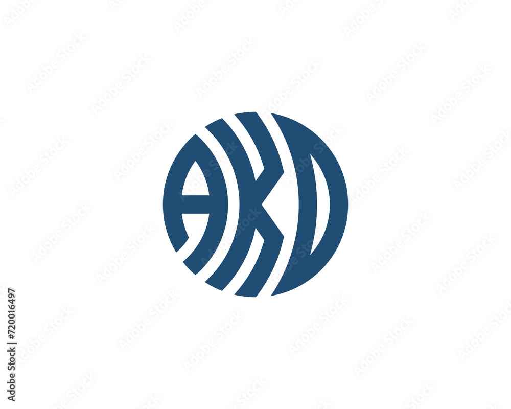 AKD logo design vector template Stock Vector | Adobe Stock