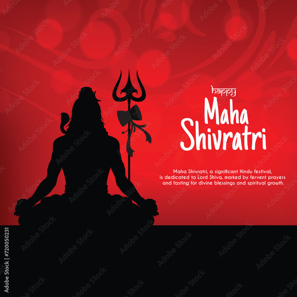 Maha Shivaratri Poster - Shiva Silhouette: Celebrate Maha Shivaratri ...