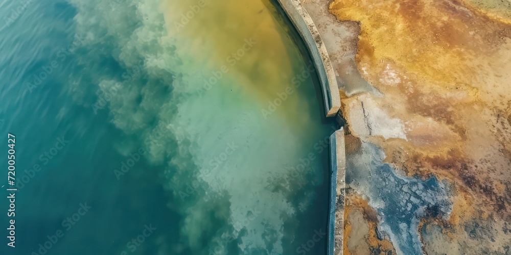 Top view high vantage point, this photograph blends aerial perspectives ...