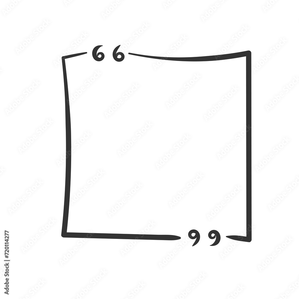 Citation frame notes png. Layout for links and digital information. Set ...