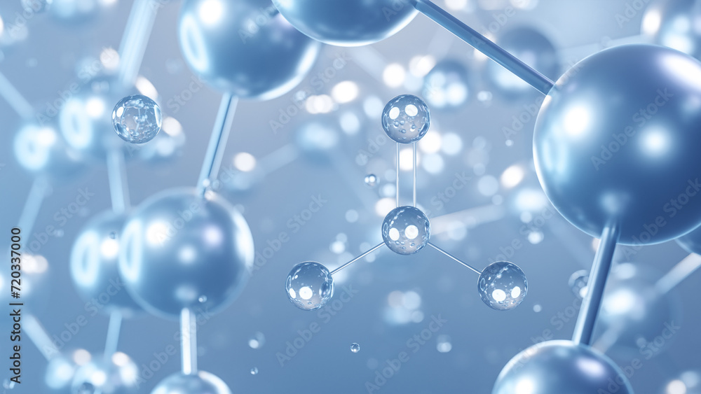 calcium carbonate molecular structure 3d, flat model, calcite ...