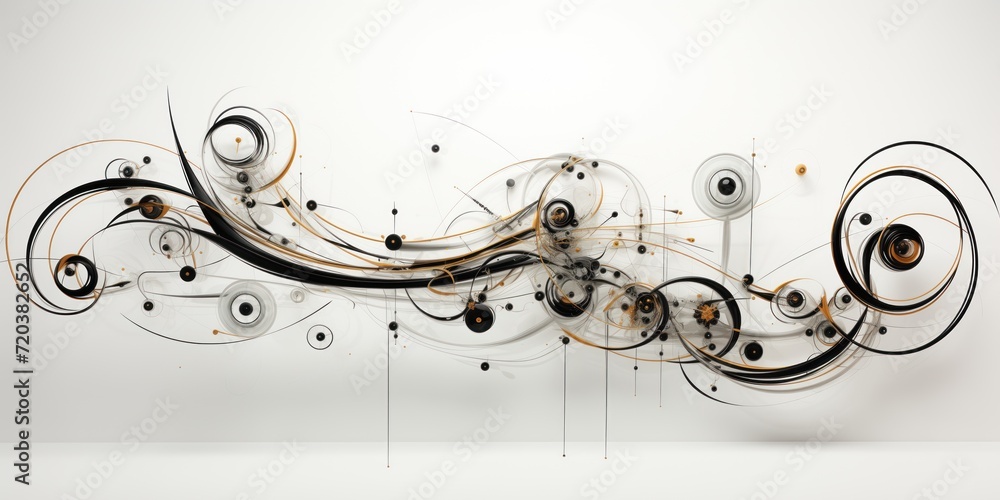 abstract kinetic art in white background, white curve lux wallpaper ...