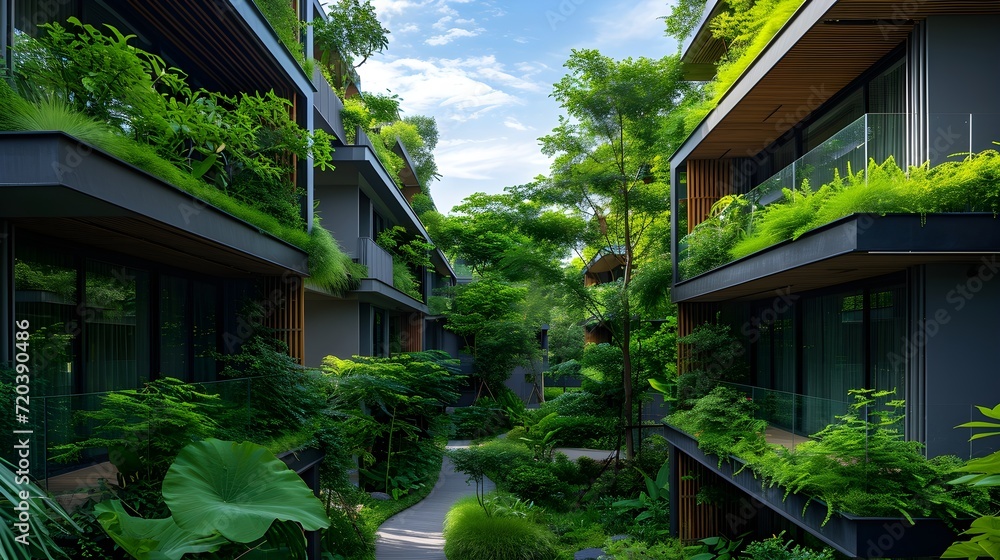 beautiful huge green building. modern architecture, architecture and ...