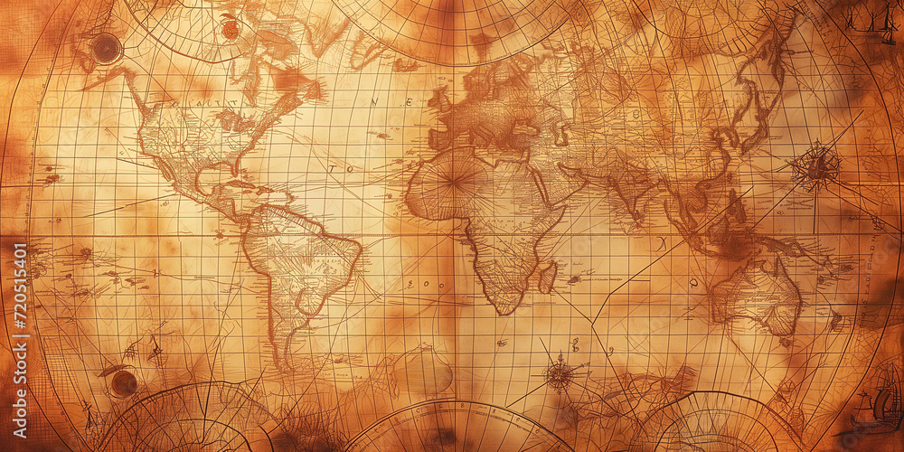 Old sea map concept background Stock Illustration | Adobe Stock
