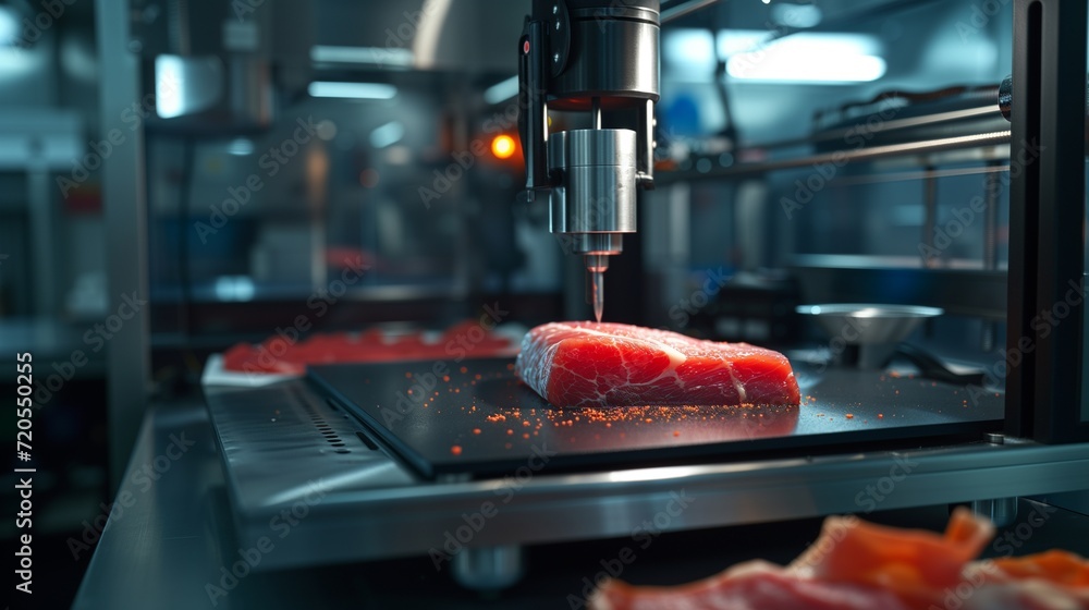Laboratory-grown artificial meat concept showcasing the future of food ...