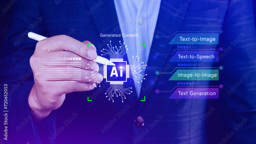 Ai tech, using virtual graphic Internet connect Chatgpt Chat with AI ...
