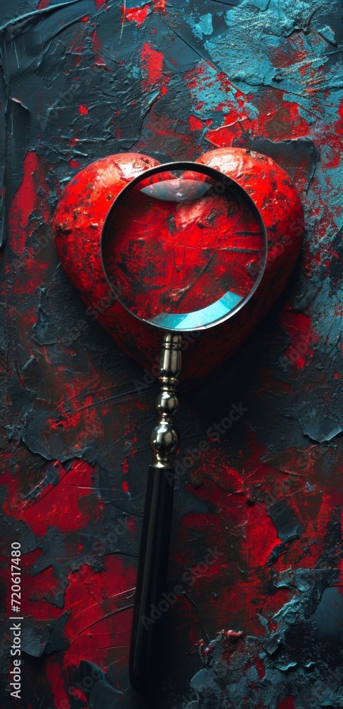 Through a magnifier, the intensity of love is amplified, revealing the ...