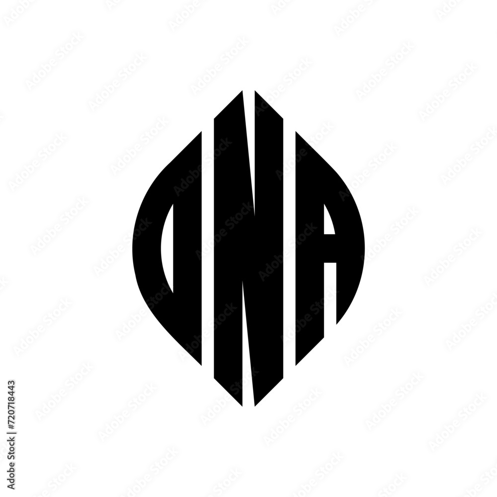 Image vectorielle Stock DNA circle letter logo design with circle and ...