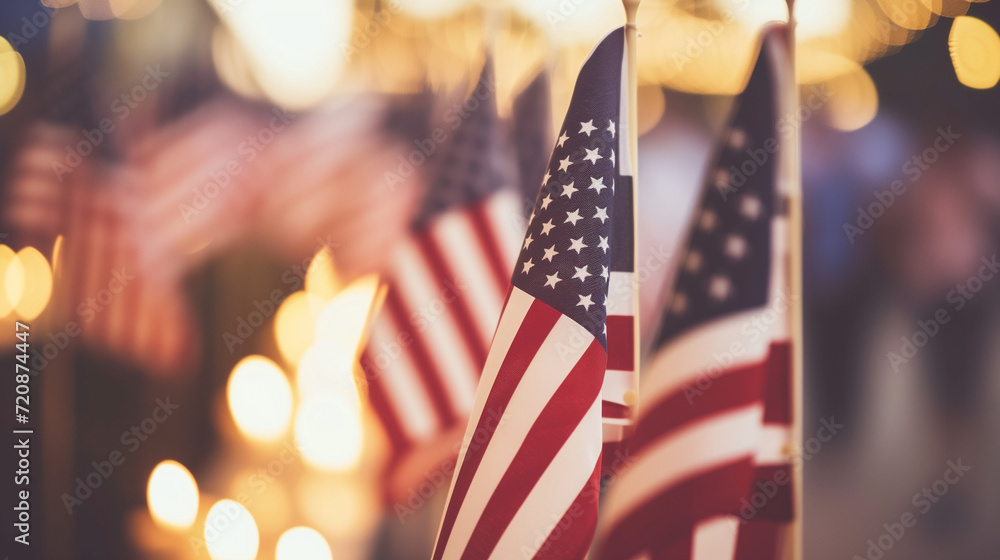 American flag imagery. USA patriotic symbol. Image depicts the iconic ...