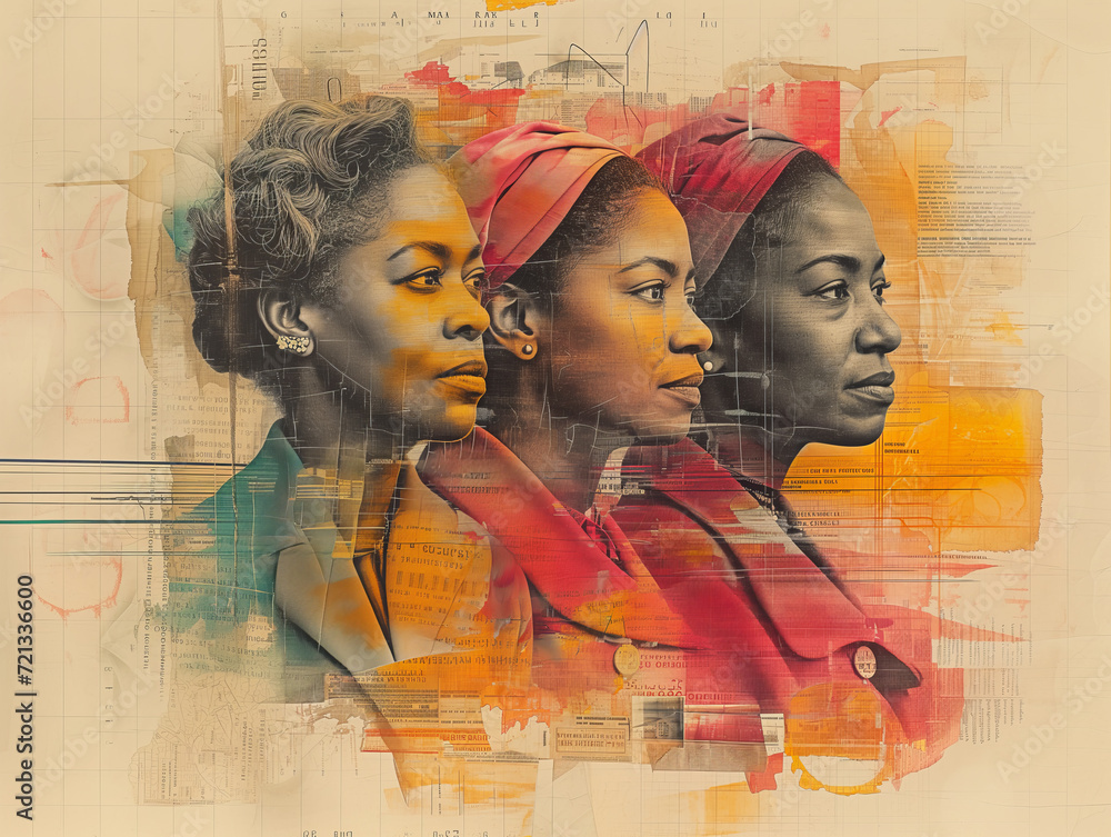 Black History Month crafts mixed-media collage that showcases the ...