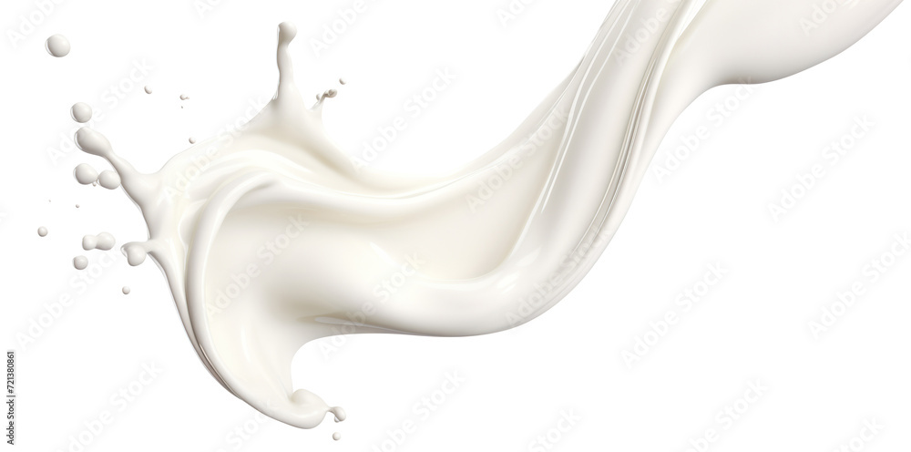 Splash of milk or cream, cut out Stock Photo | Adobe Stock