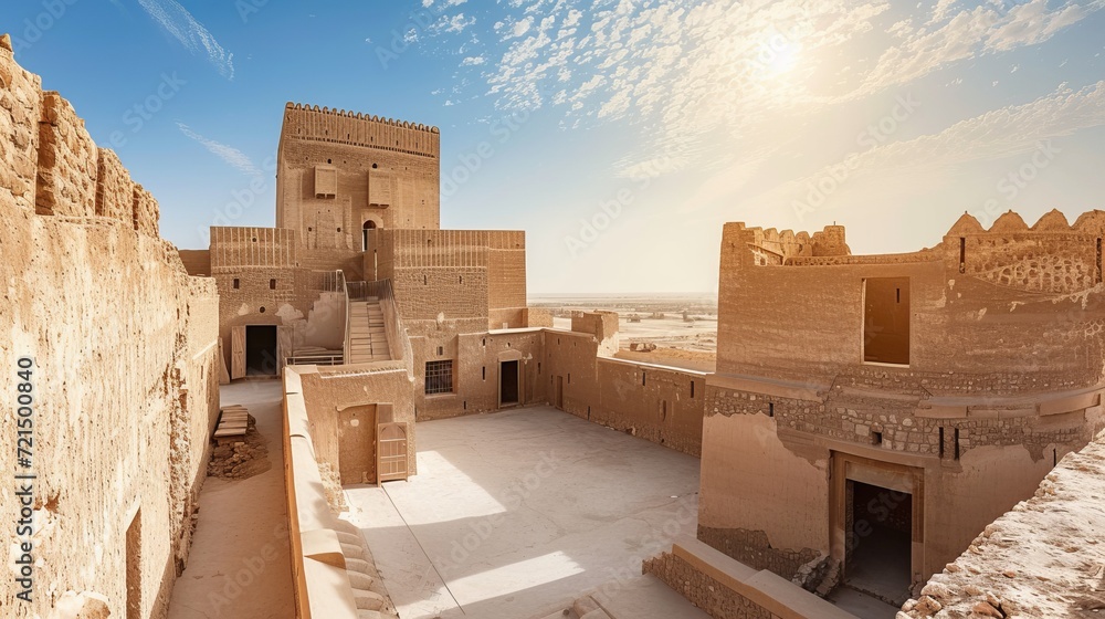 colorful depiction of the Riyadh Season at Diriyah Castle, situated in ...