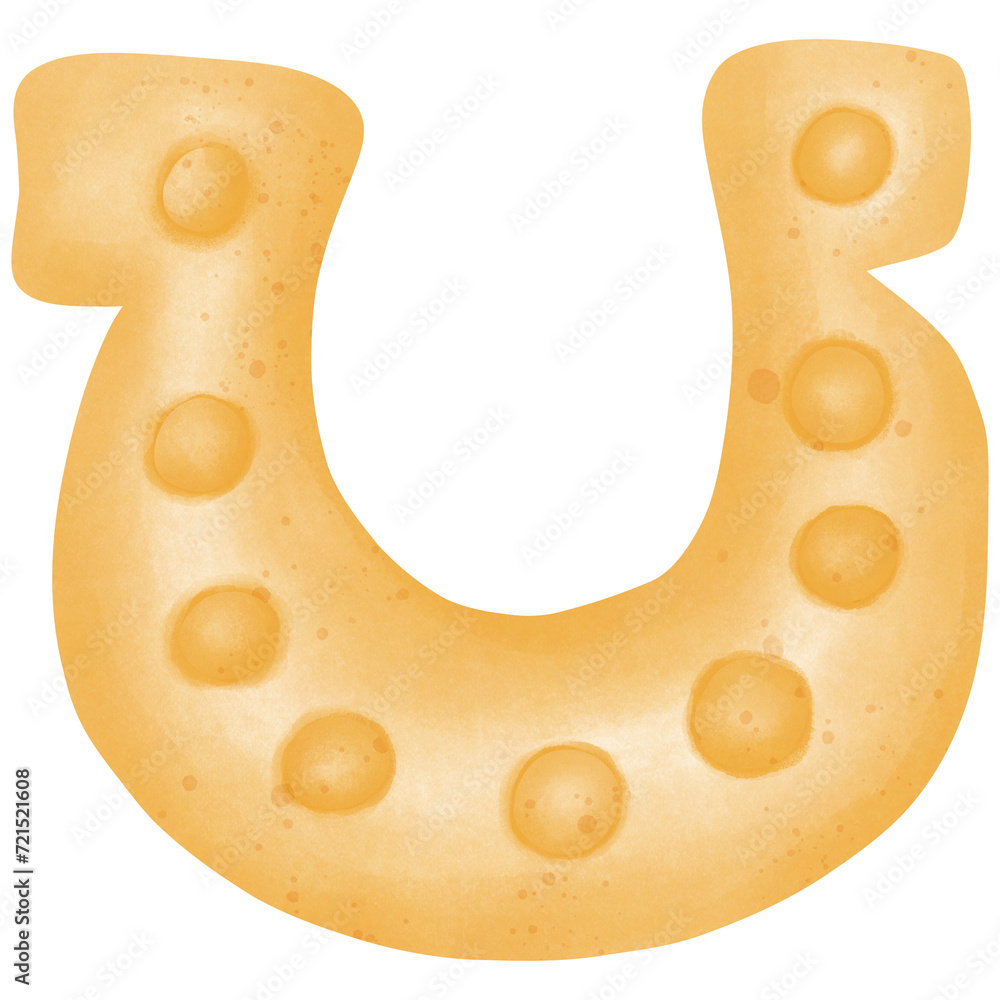 St. Patrick's Day clip art, golden horseshoe. Download high-resolution ...
