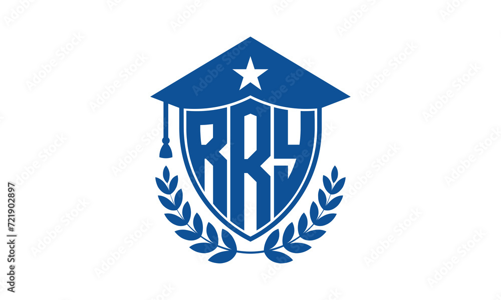 RRY three letter iconic academic logo design vector template. monogram ...