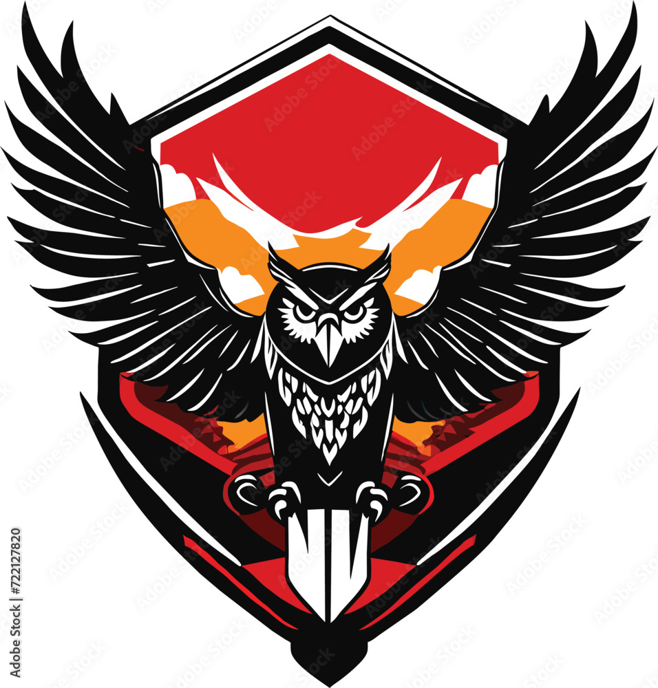 Warrior owl logo for guard services or security Vector Illustration for ...