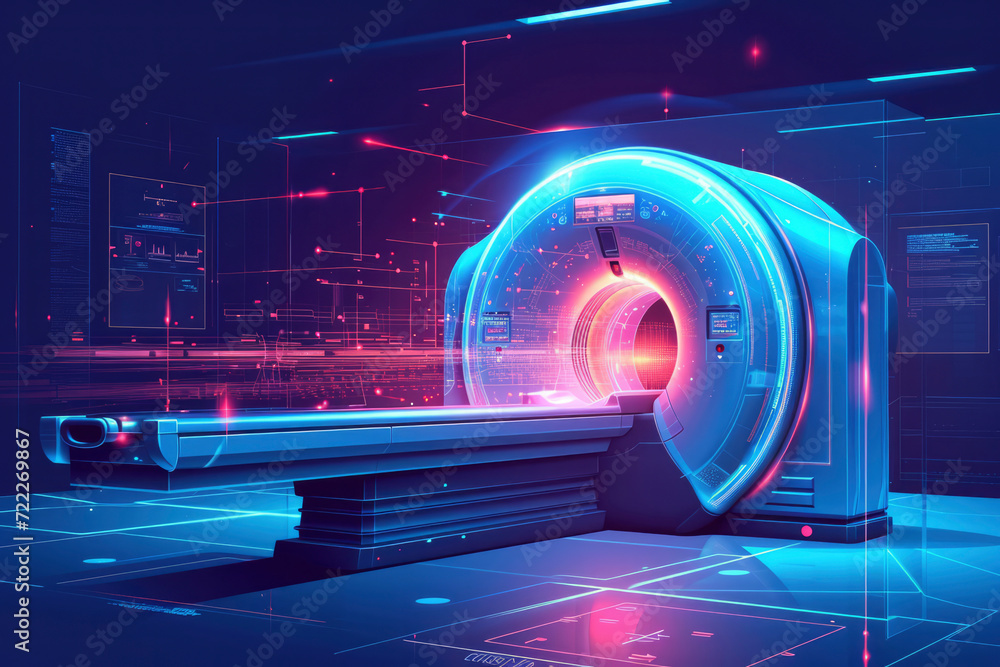 Stock-Illustration „Magnetic Resonance Imaging (MRI): Imaging using ...