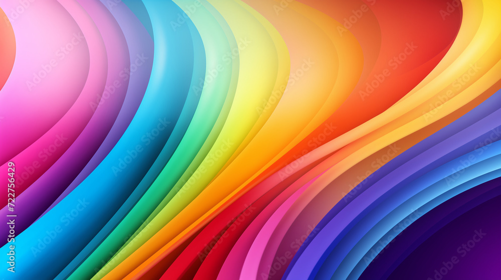 Wave of Colors: Rainbow Background with Smooth Gradient Transitions ...