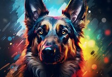 German Shepard Abstract Sketch Art Free Stock Photo - Public Domain ...