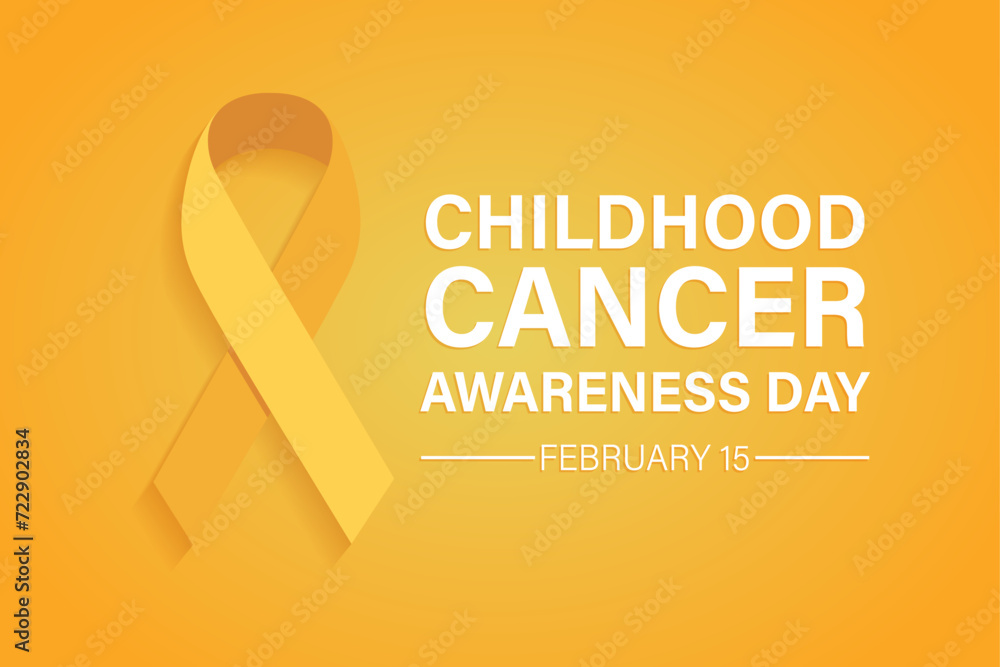 The international symbol of childhood cancer on February 15th ...